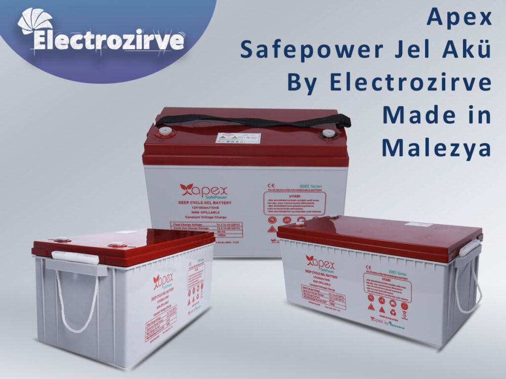 Apex 2025 Serisi SafePower Jel Aküler BY Electrozirve