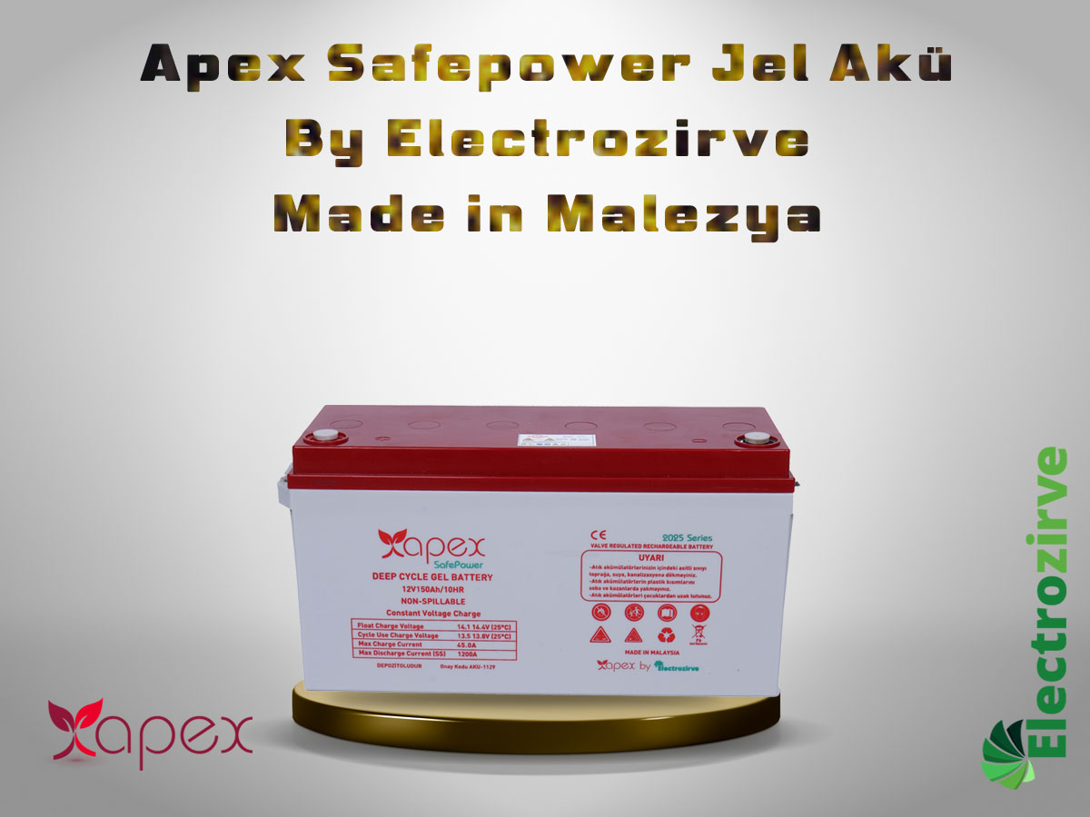 Apex 2025 Serisi SafePower Jel Aküler BY Electrozirve